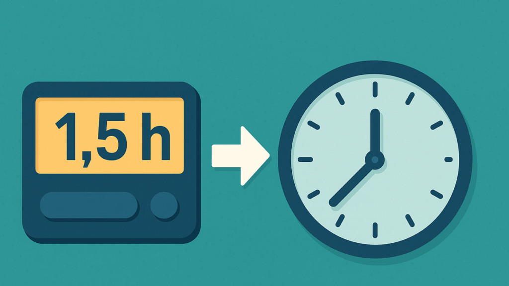 Time in Hours, Minutes, Seconds to Decimal Hours Converter