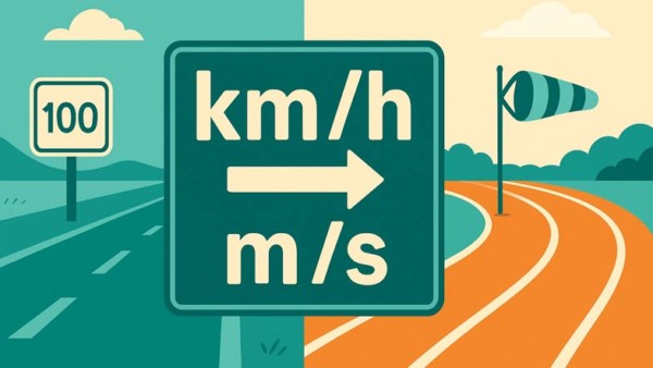 Kilometer/timer til Meter/sekund Omregner