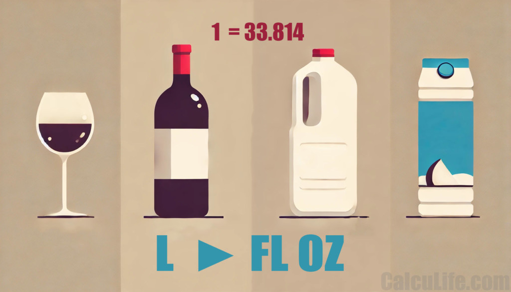 Liters L To Fluid Ounces fl Oz Conversion Calculator