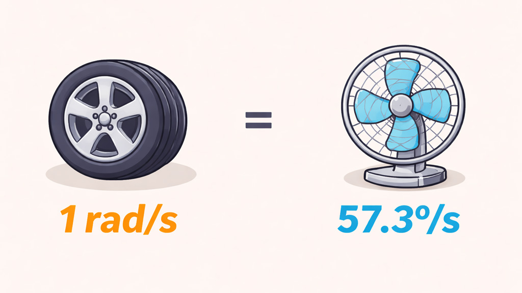 Radians per Second to Degrees per Second Calculator