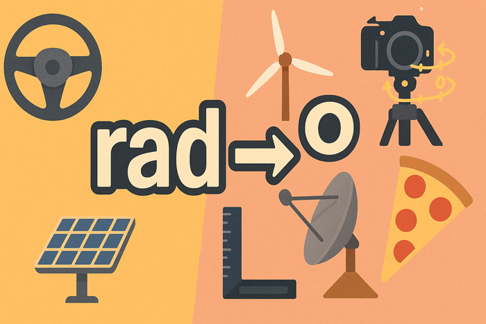 Convertitore di Radiani in Gradi