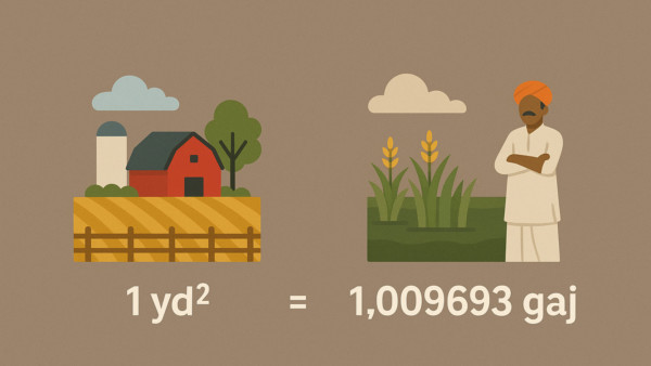 Square Yard to Gaj Online Calculator